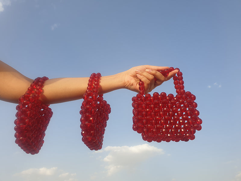 Ava | Red crystal bag – RUBILON